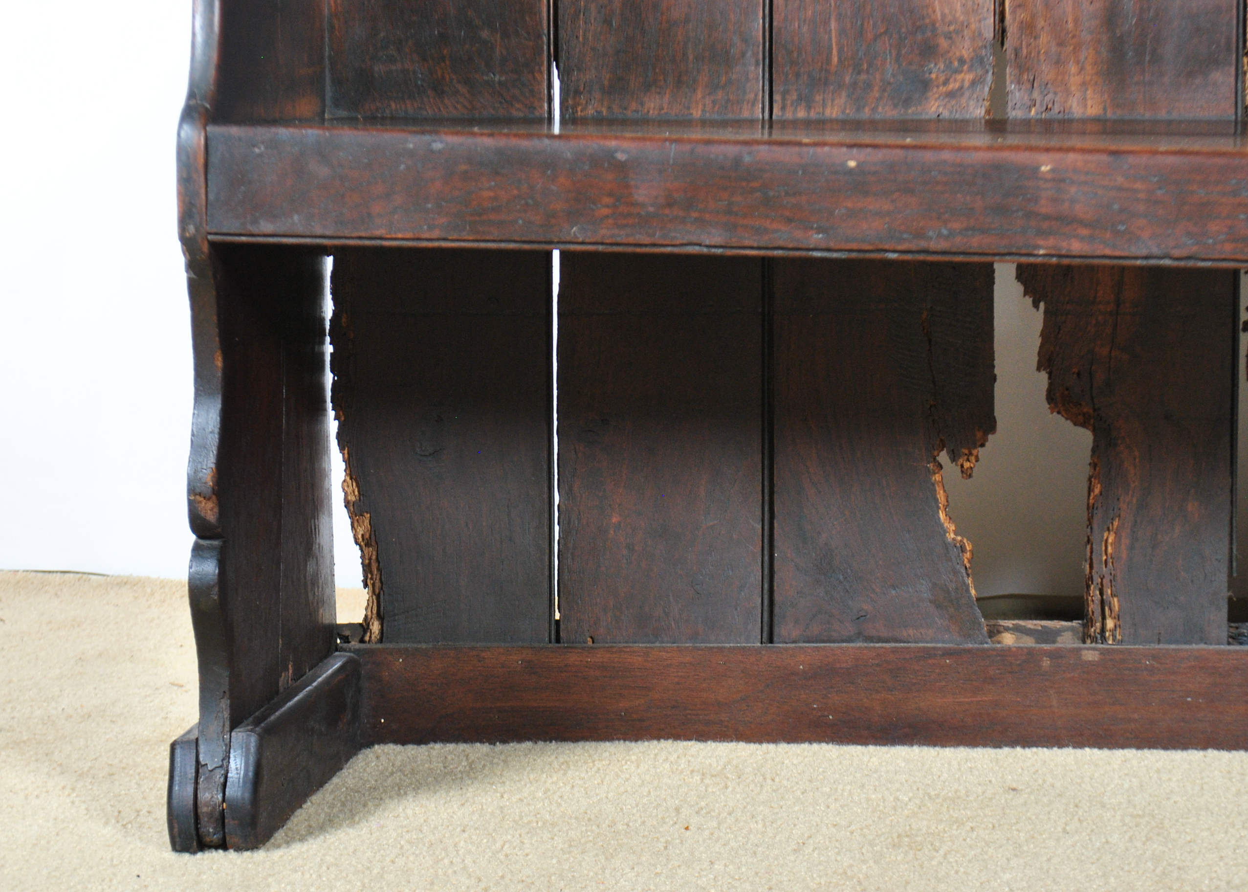 Antique Wooden Bow Back Bench | EBTH