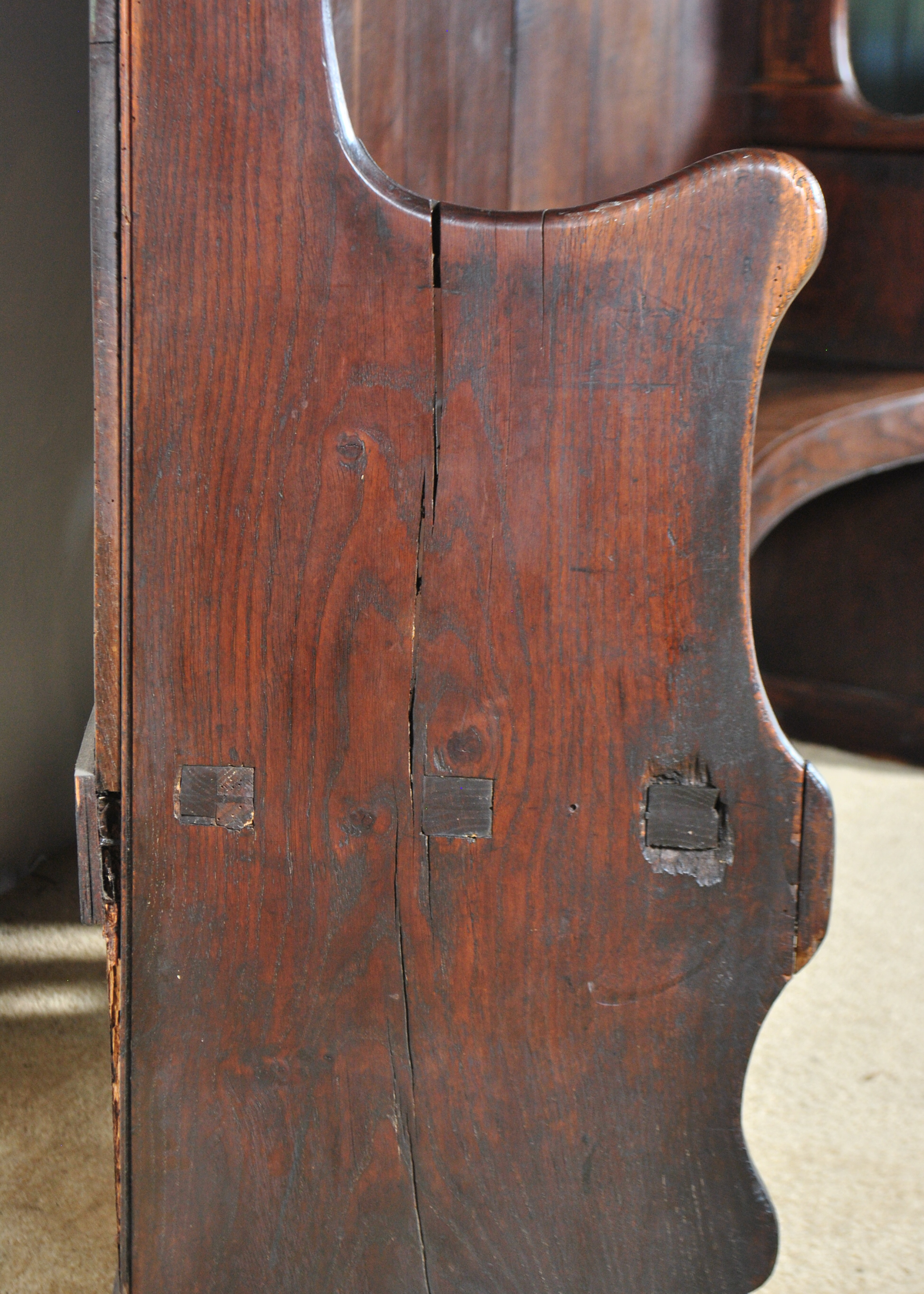 Antique Wooden Bow Back Bench | EBTH