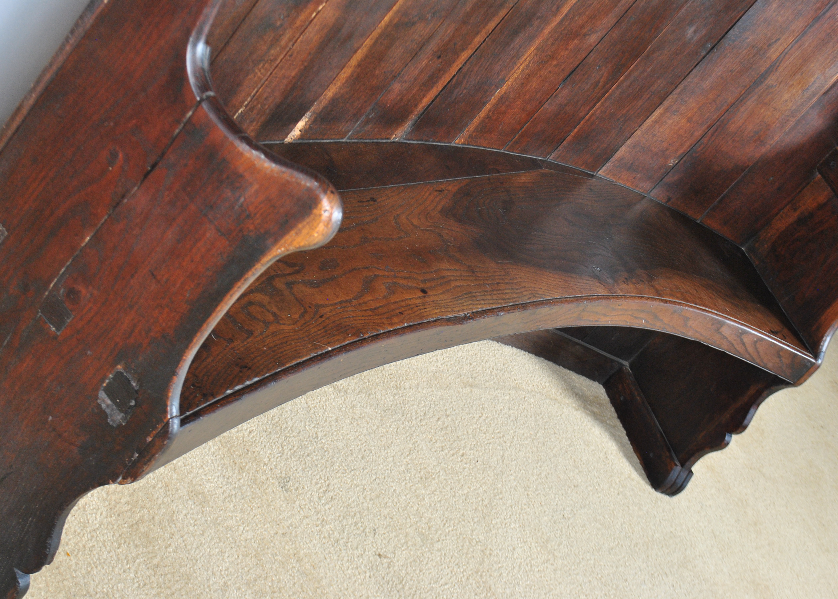 Antique Wooden Bow Back Bench | EBTH