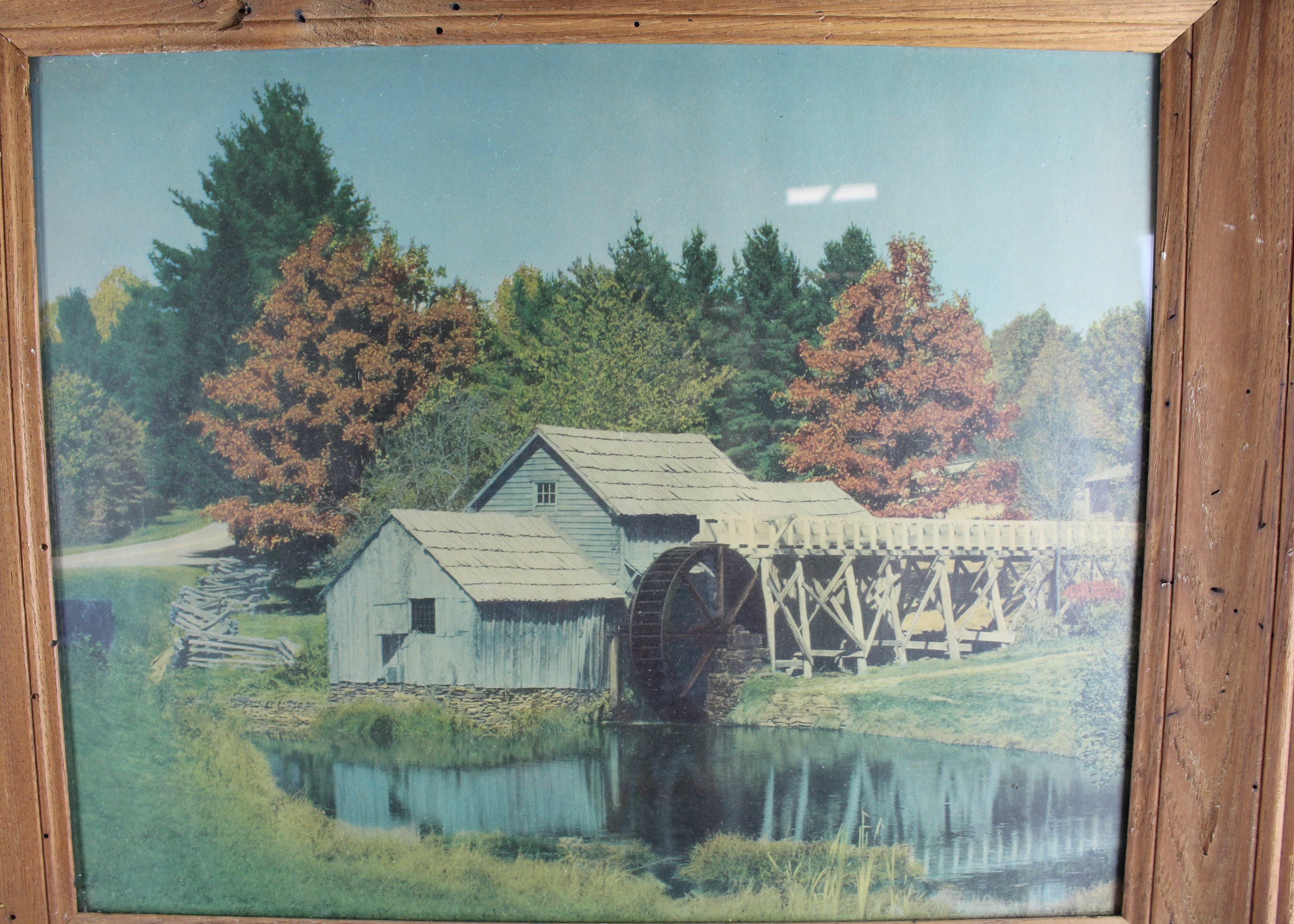Vintage Framed Old Mill Offset Lithograph | EBTH