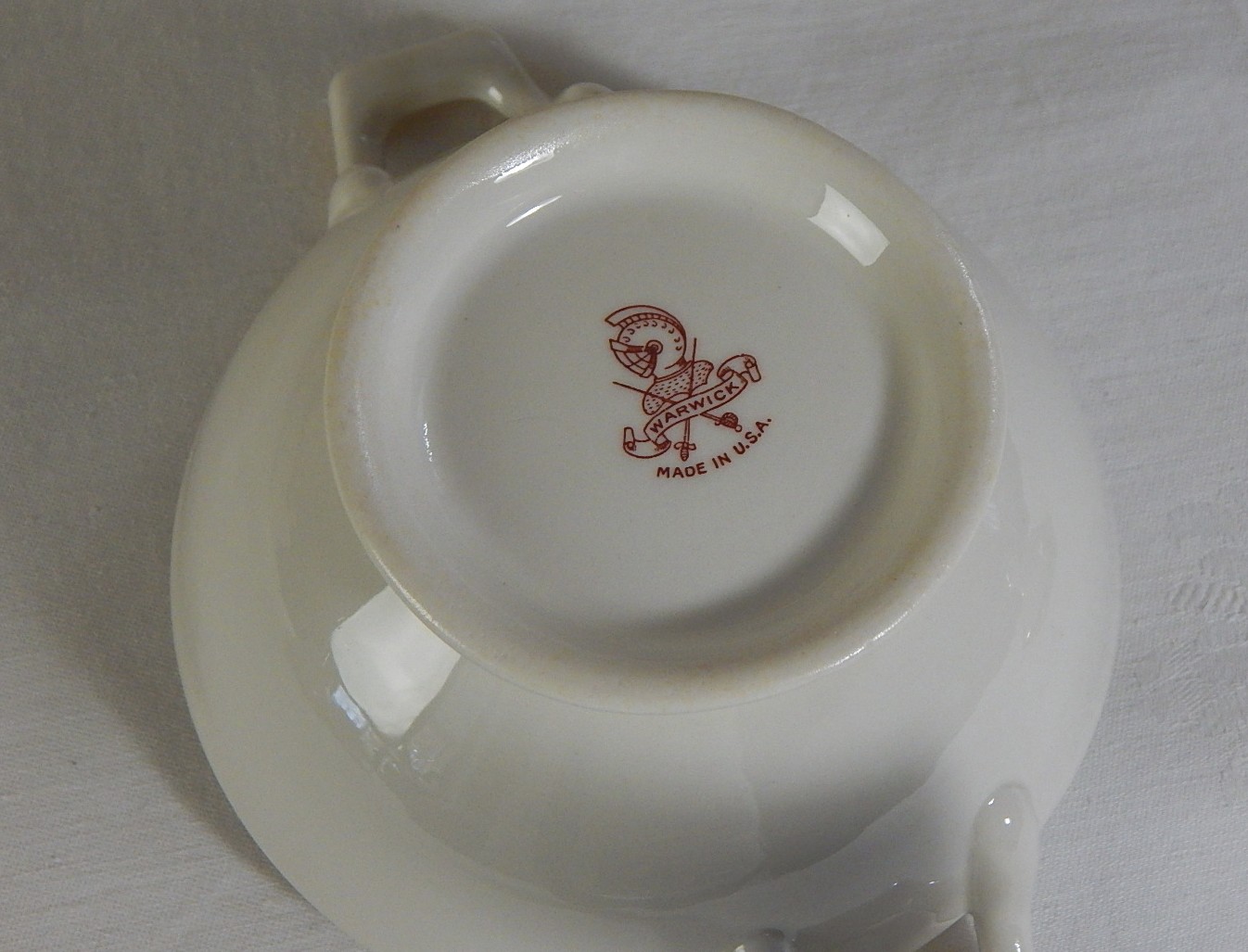 Vintage White and Gold Trimmed Warwick China | EBTH