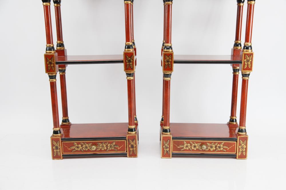 Pair of Asian Inspired Wall Shelves | EBTH