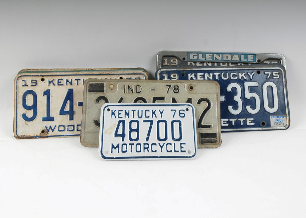 Collection of 1970s License Plates | EBTH