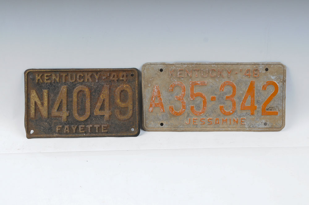 Five 1940s License Plates | EBTH