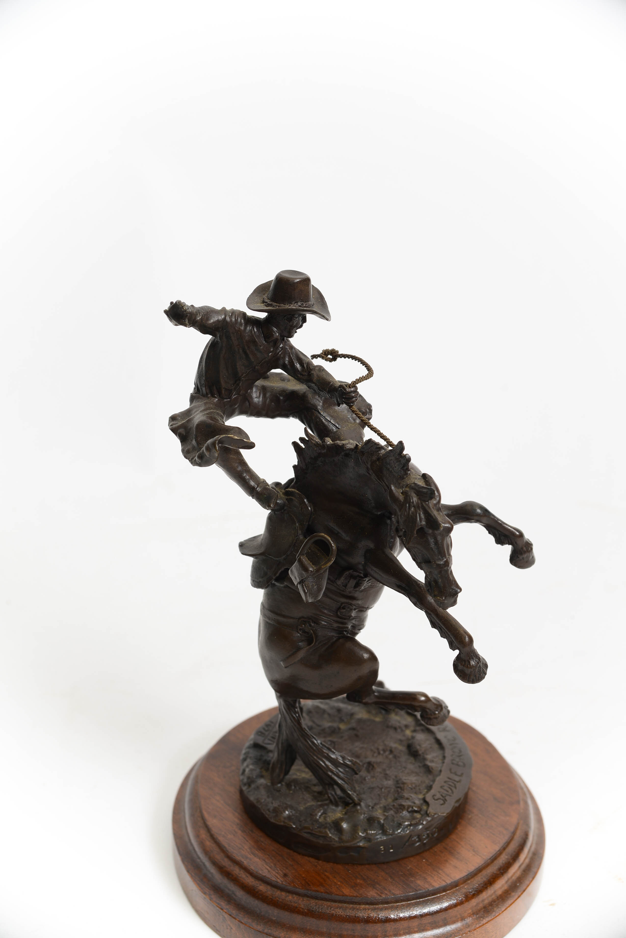 Don Polland Bronze "Saddle Bronc Rider" Sculpture | EBTH