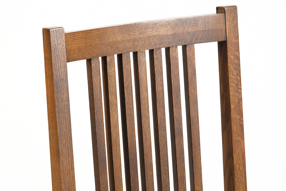 Frank Lloyd Wright - Prairie Style Oak Table and Six Chairs | EBTH