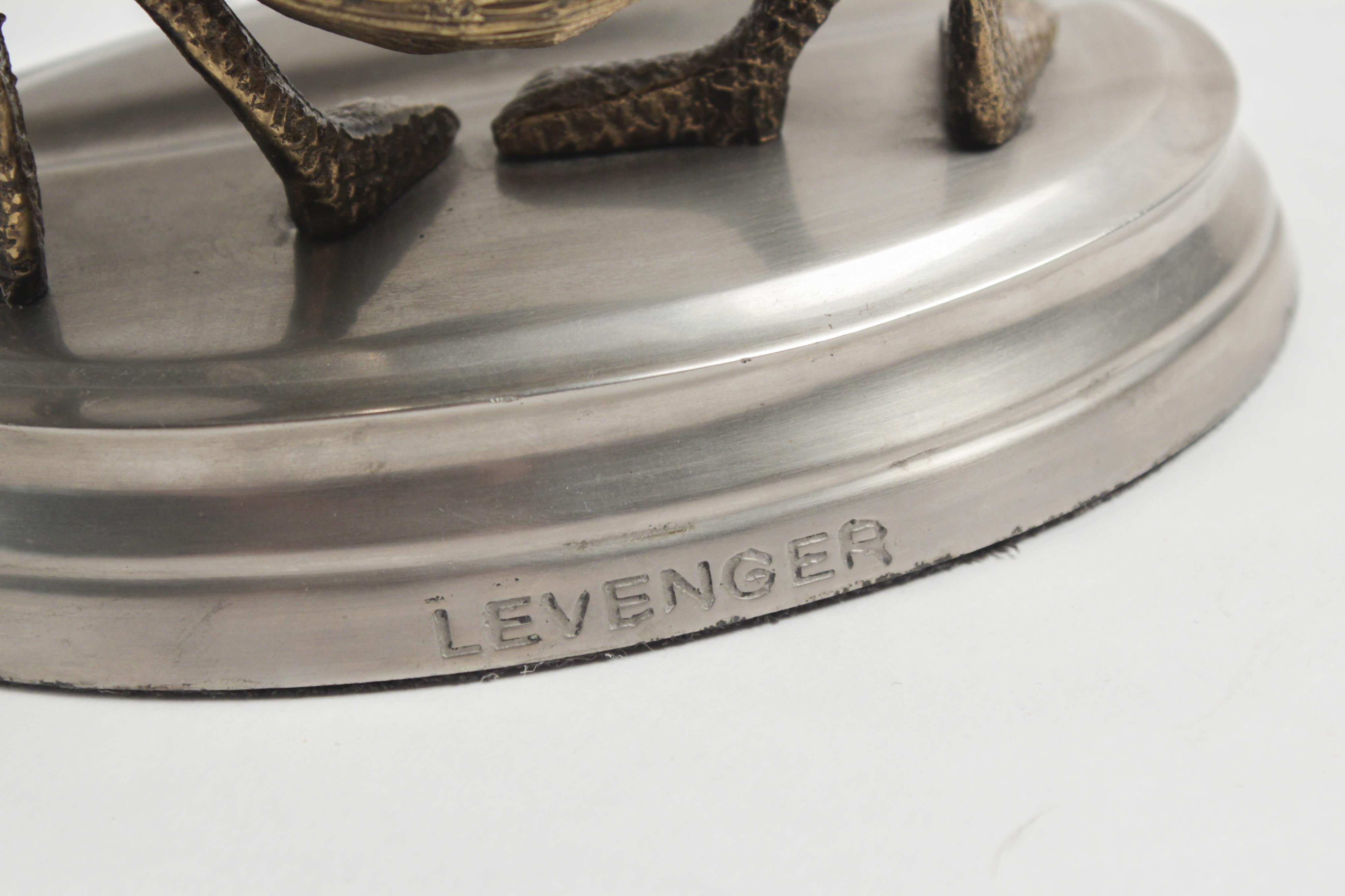 Levenger Brass Inkwell with Frog Sculptures | EBTH