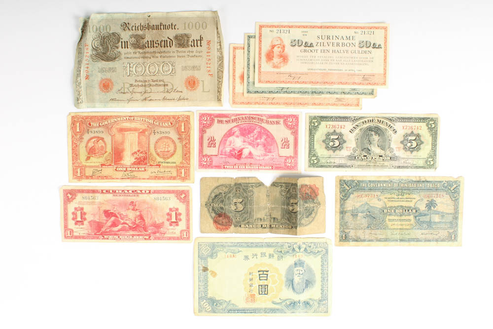 Vintage Foreign Paper Money | EBTH