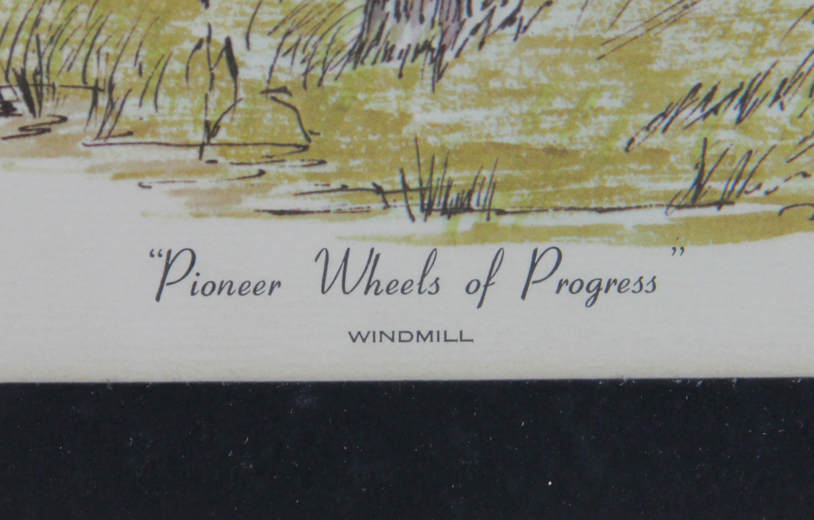 "Pioneer Wheels Of Progress: The Windmill" Howard Fain Print | EBTH