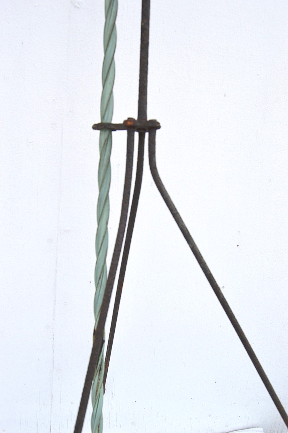 Victorian Lightning Rod with Copper Finial and Iron Stand | EBTH