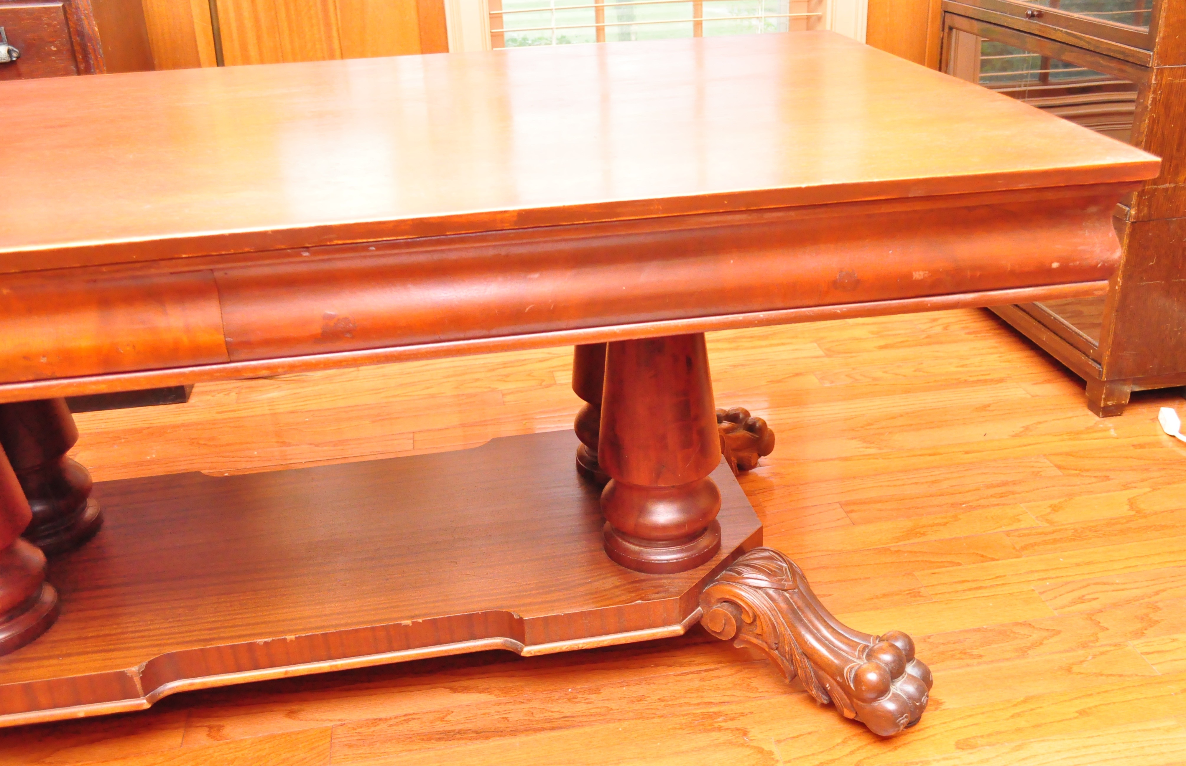 Antique Cherry Library Table | EBTH