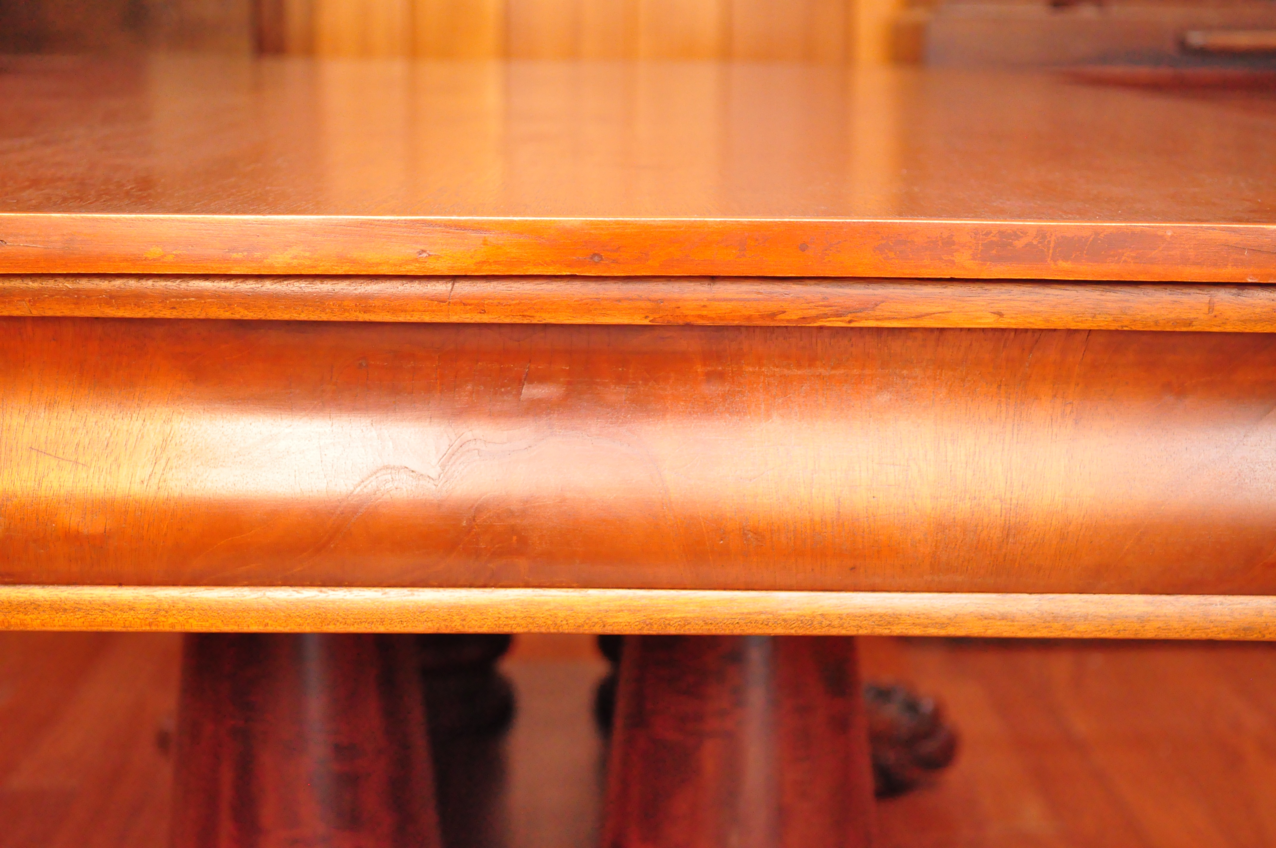 Antique Cherry Library Table | EBTH