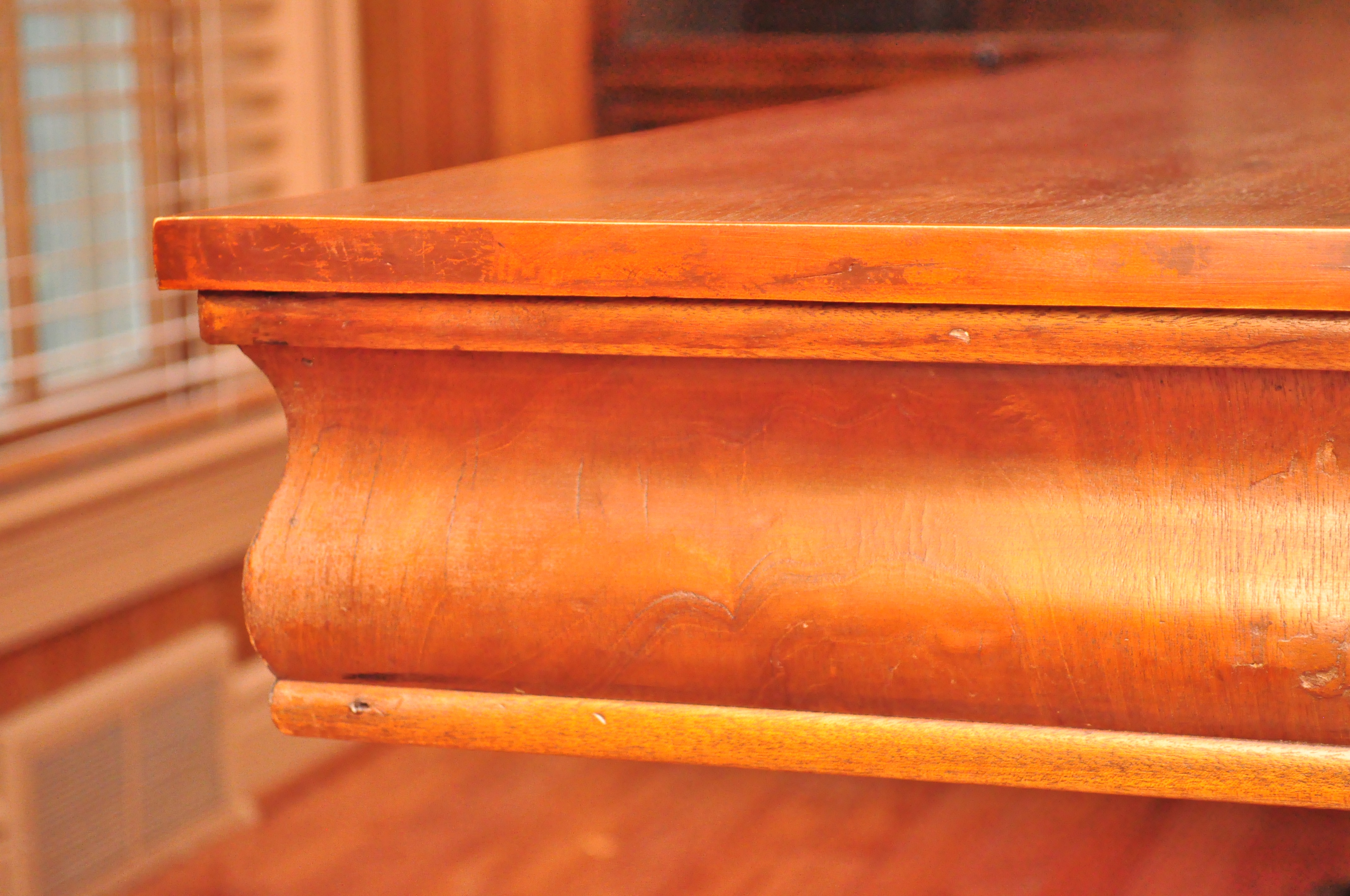 Antique Cherry Library Table | EBTH