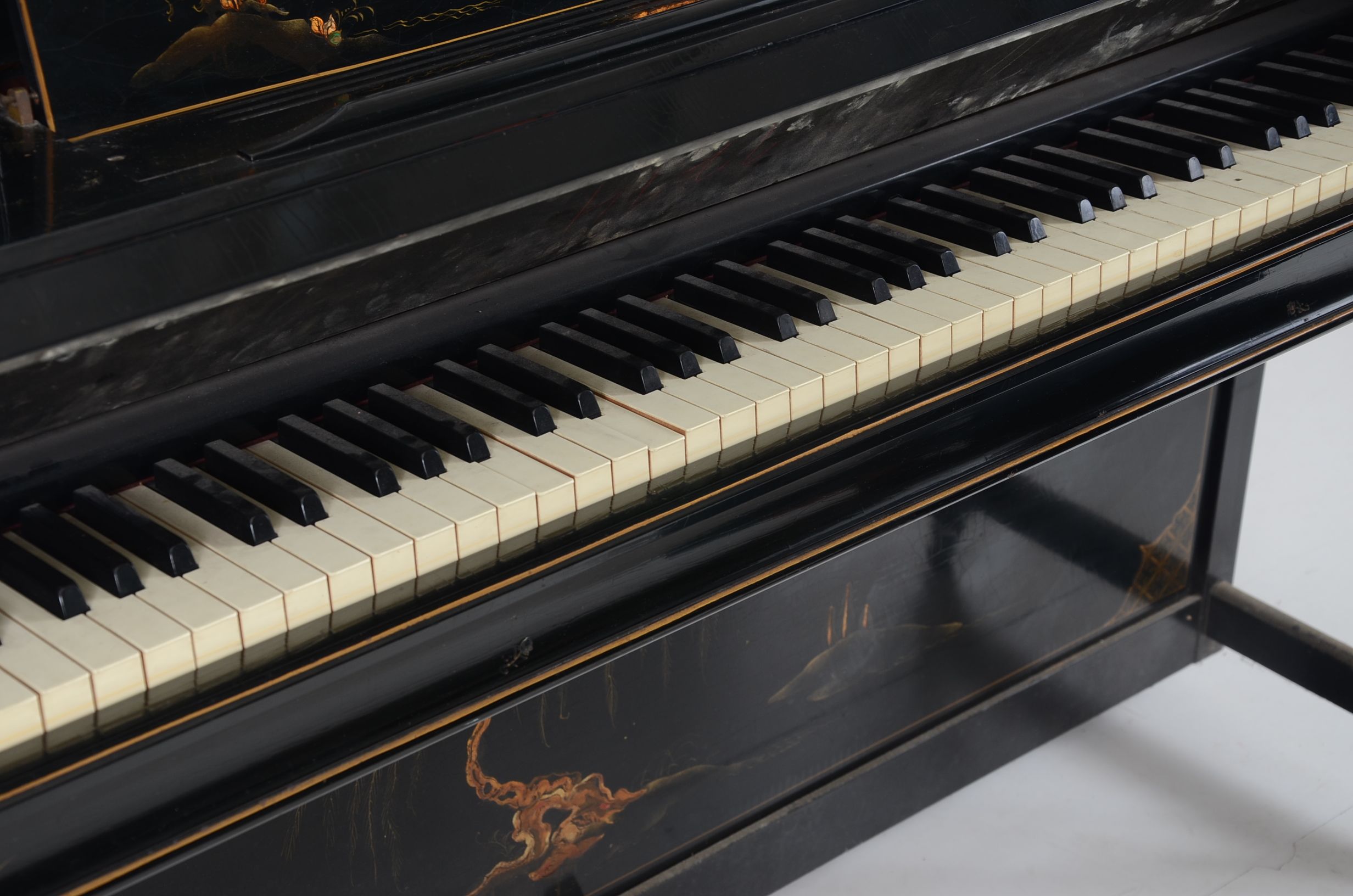 Janssen Upright Piano With Chinoiserie | EBTH
