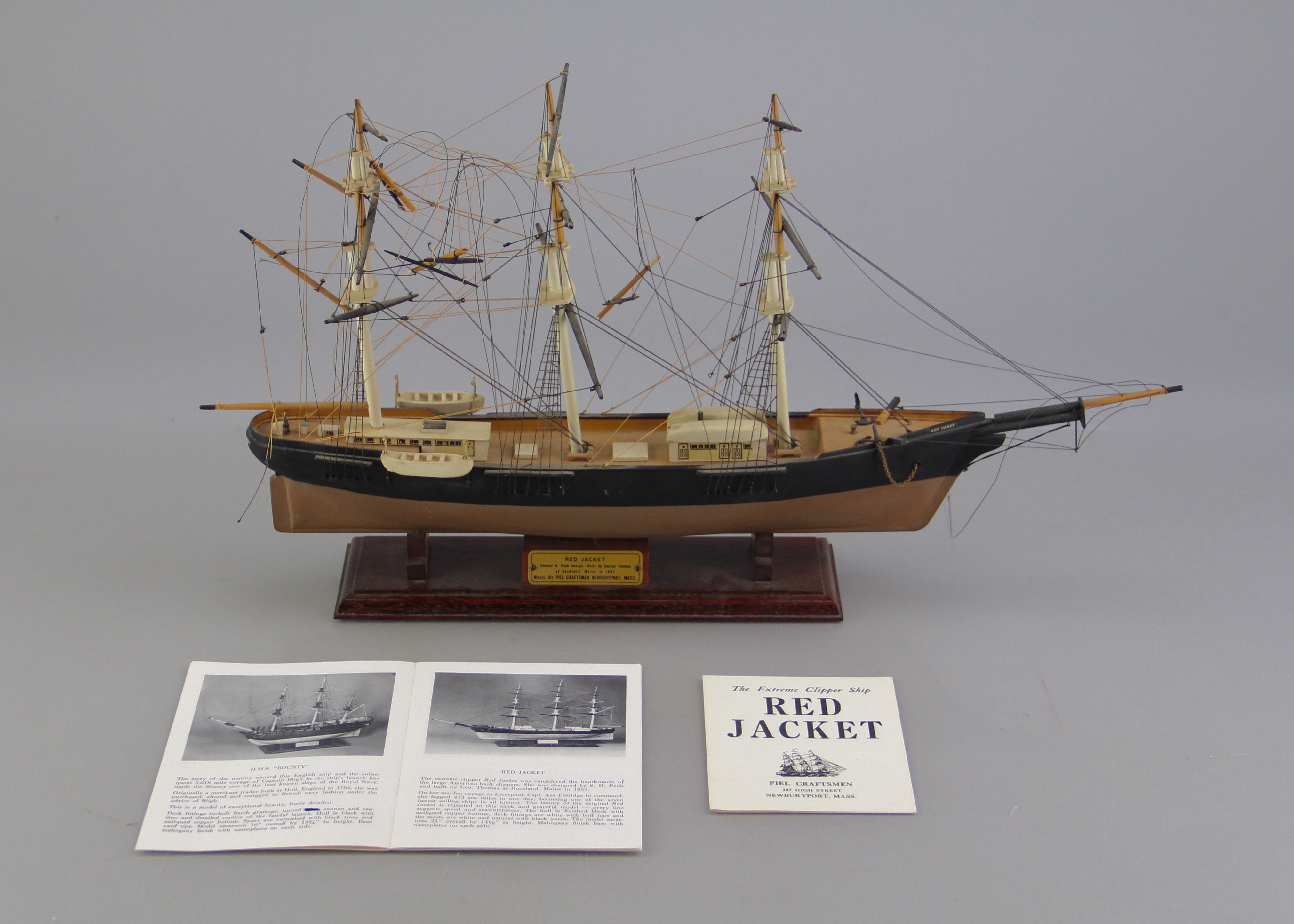 Red Jacket Wooden Model Ship | EBTH
