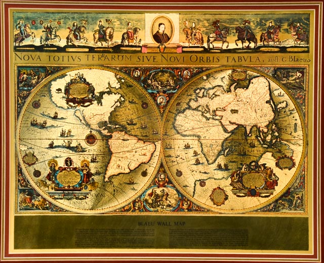 William Blaeu Wall Map | EBTH