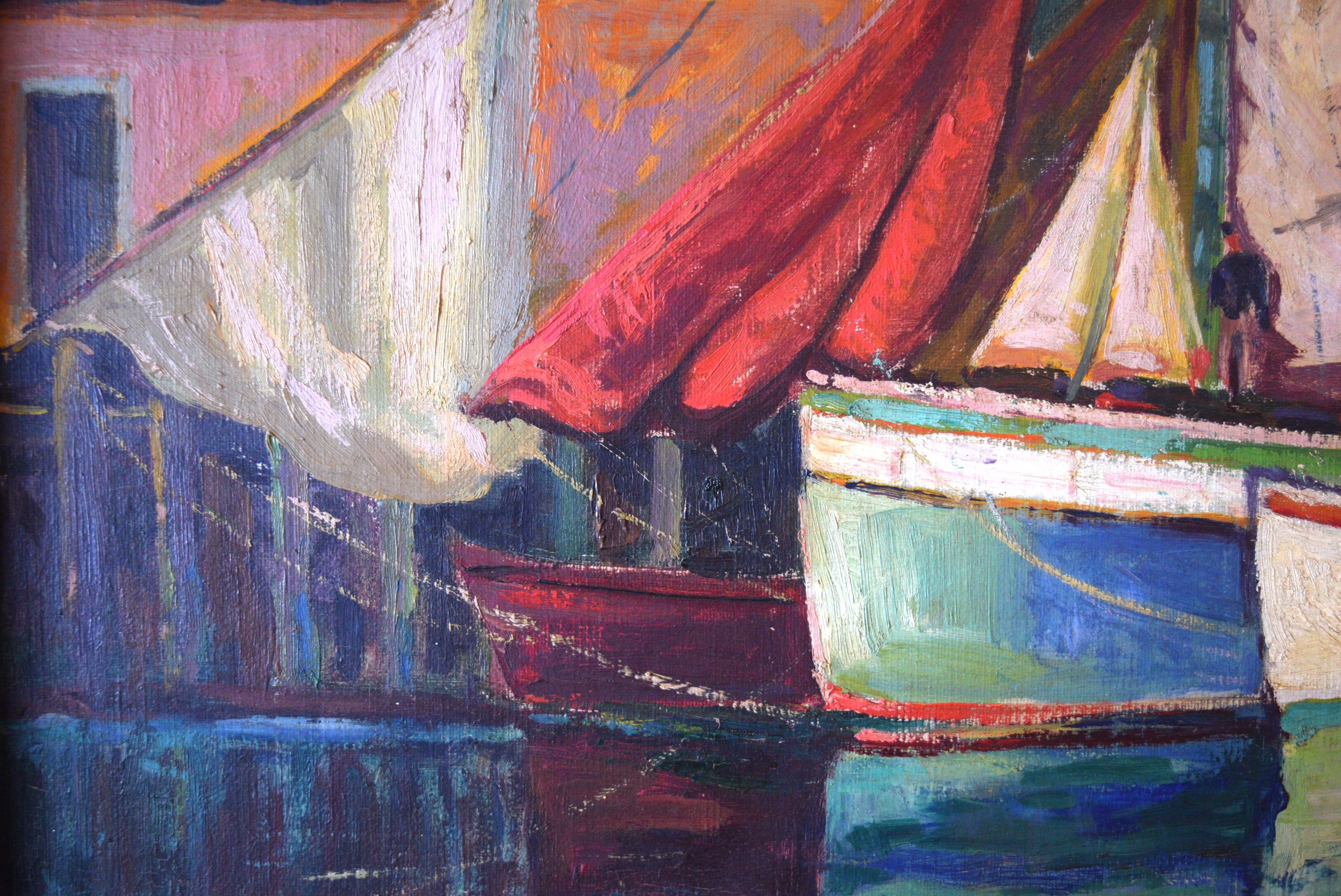 Alexander Raymond Katz Nautical Oil Painting | EBTH