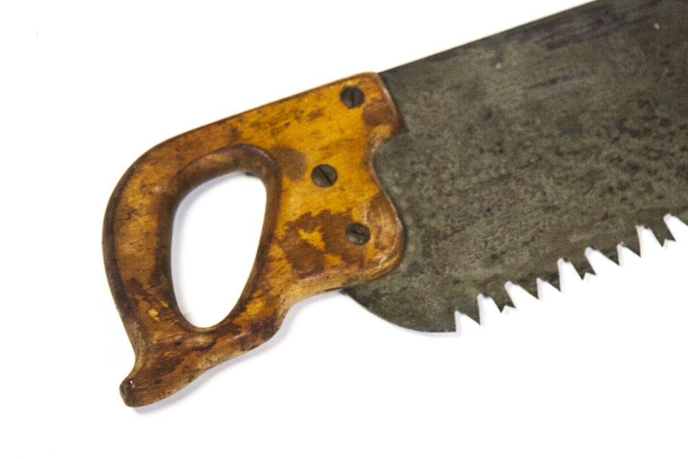 Antique Double Handled Wood Saw | EBTH