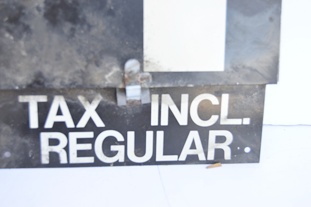 Retro Gas Station Price Flip Number Sign | EBTH