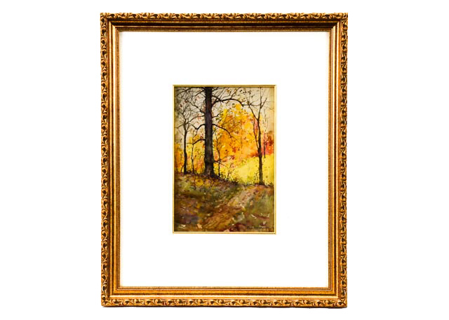 Paul Ashbrook Original Watercolor "The Road Back" | EBTH