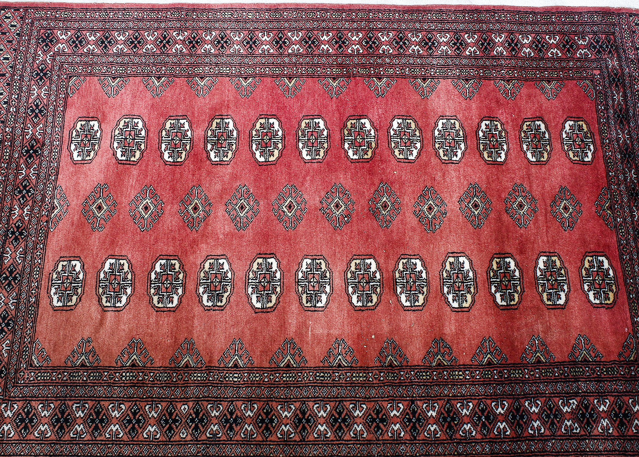 Hand Knotted Pakistani Bokhara Rug | EBTH