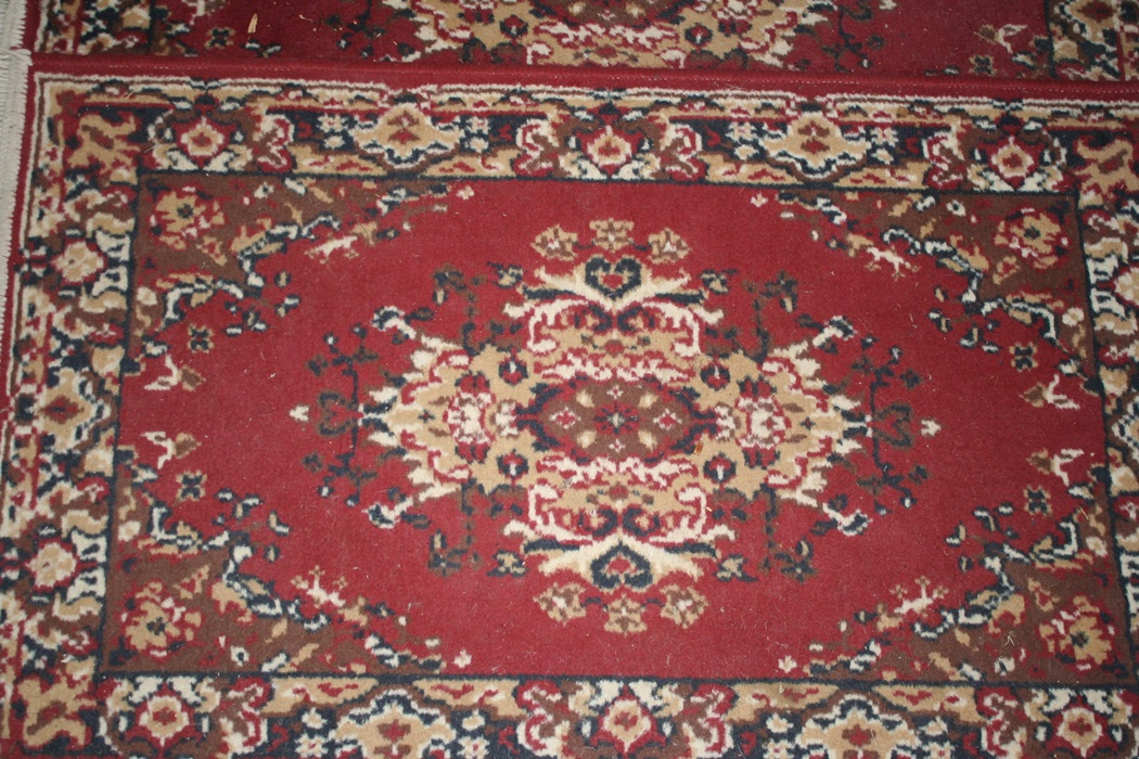 Two Small Machined Wool Rugs | EBTH