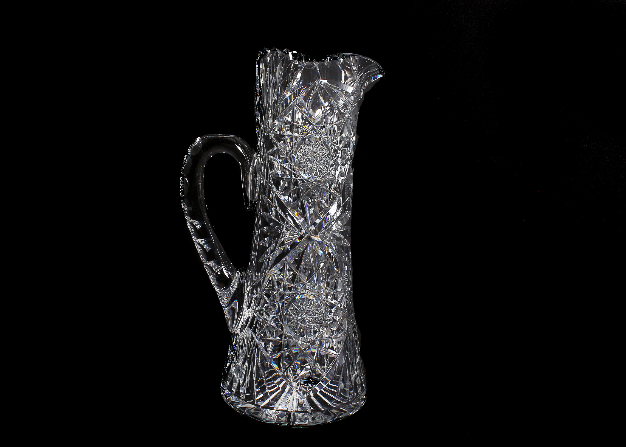 Cut Glass Crystal Pitcher | EBTH