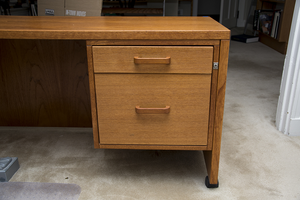 Oak File Desk | EBTH