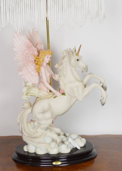 De Capoli Collection Ceramic Unicorn Table Lamp | EBTH