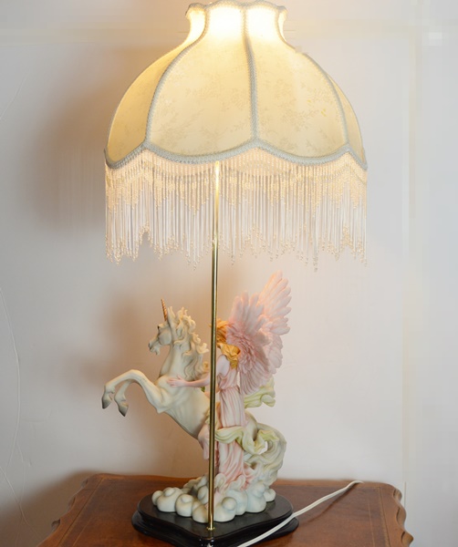 De Capoli Collection Ceramic Unicorn Table Lamp | EBTH