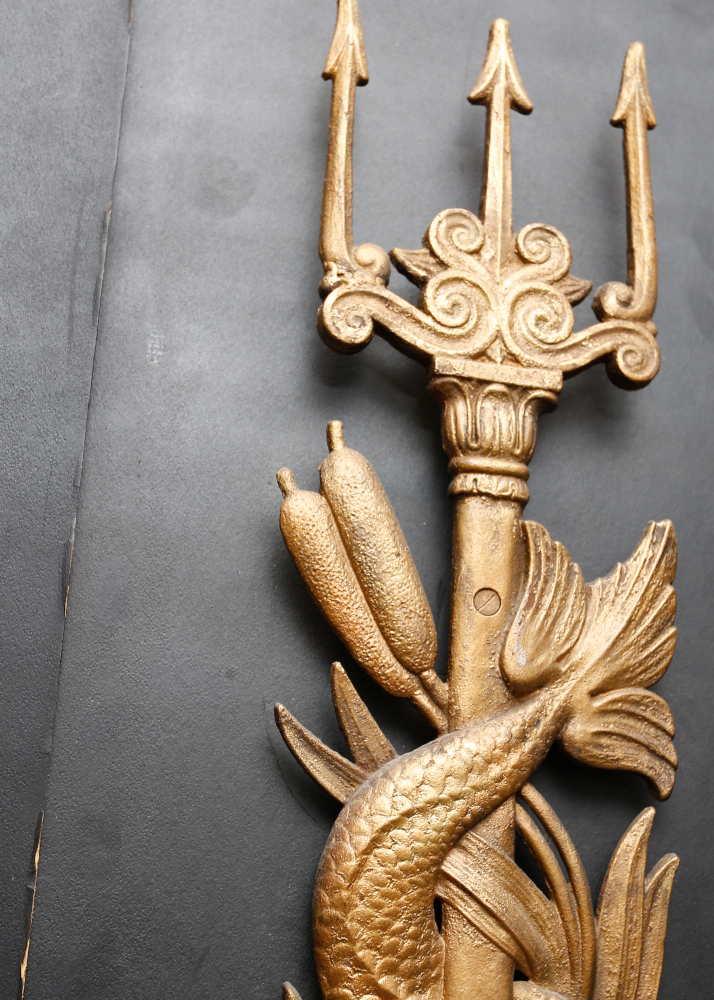 Pair of Large Cast Iron Architectural Details | EBTH