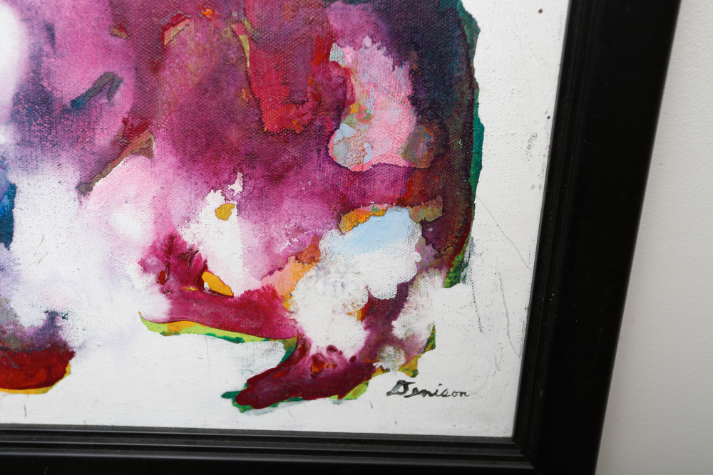 Ruth Denison Signed Mid-Century Abstract Painting | EBTH