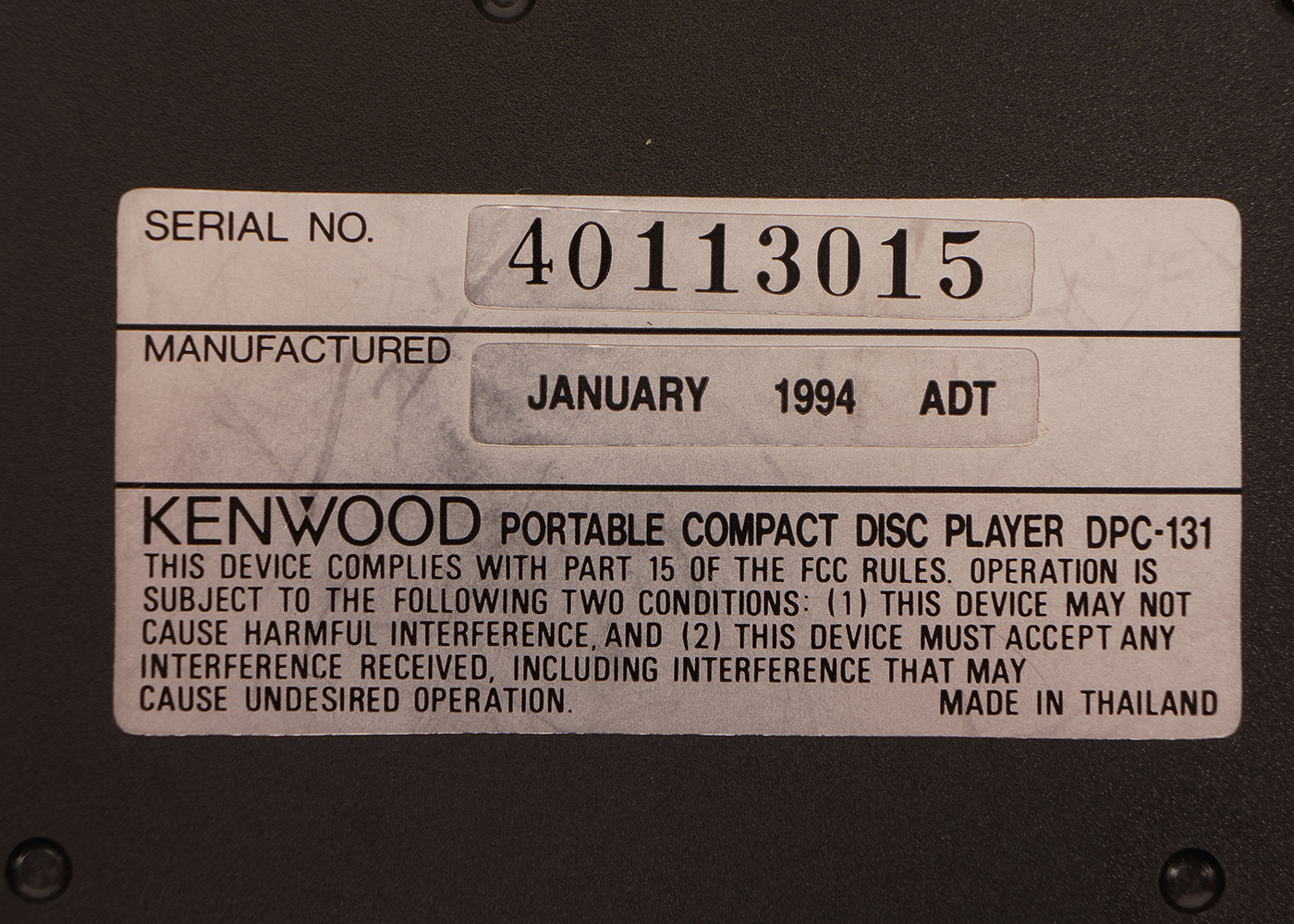 Kenwood Portable CD Player | EBTH