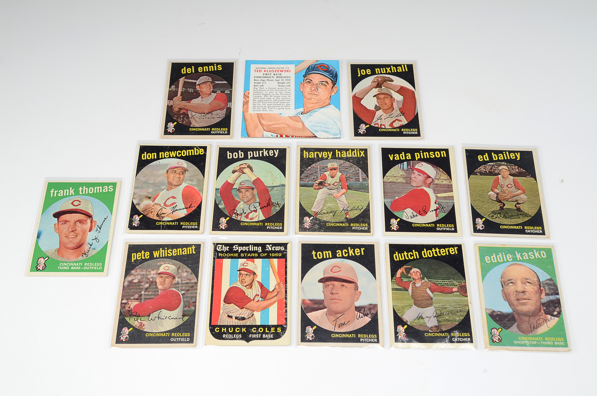Ted Kluszewski Red Man And 1959 Reds Topps Baseball Cards | EBTH