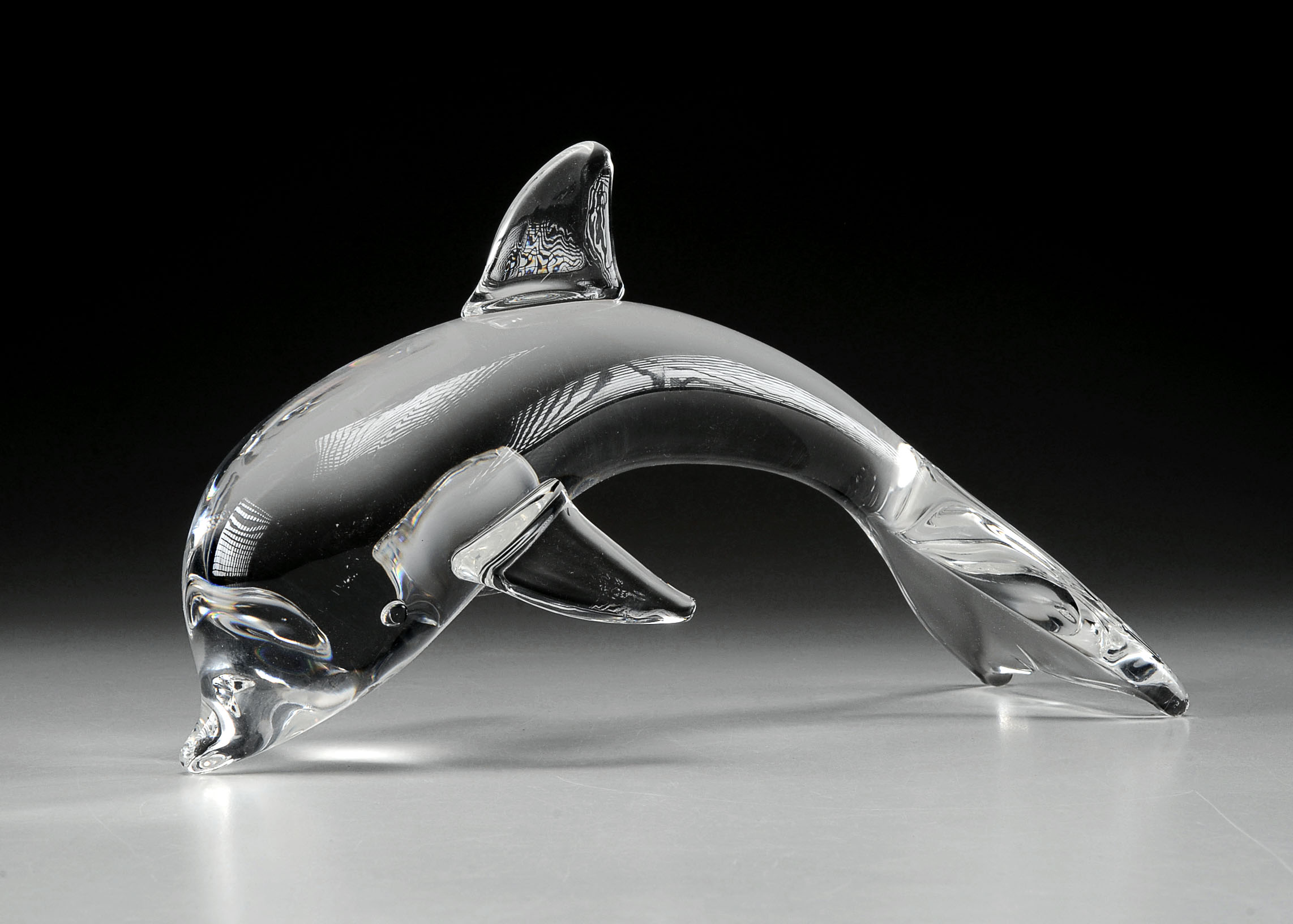 Steuben Crystal Dolphin Figurine | EBTH