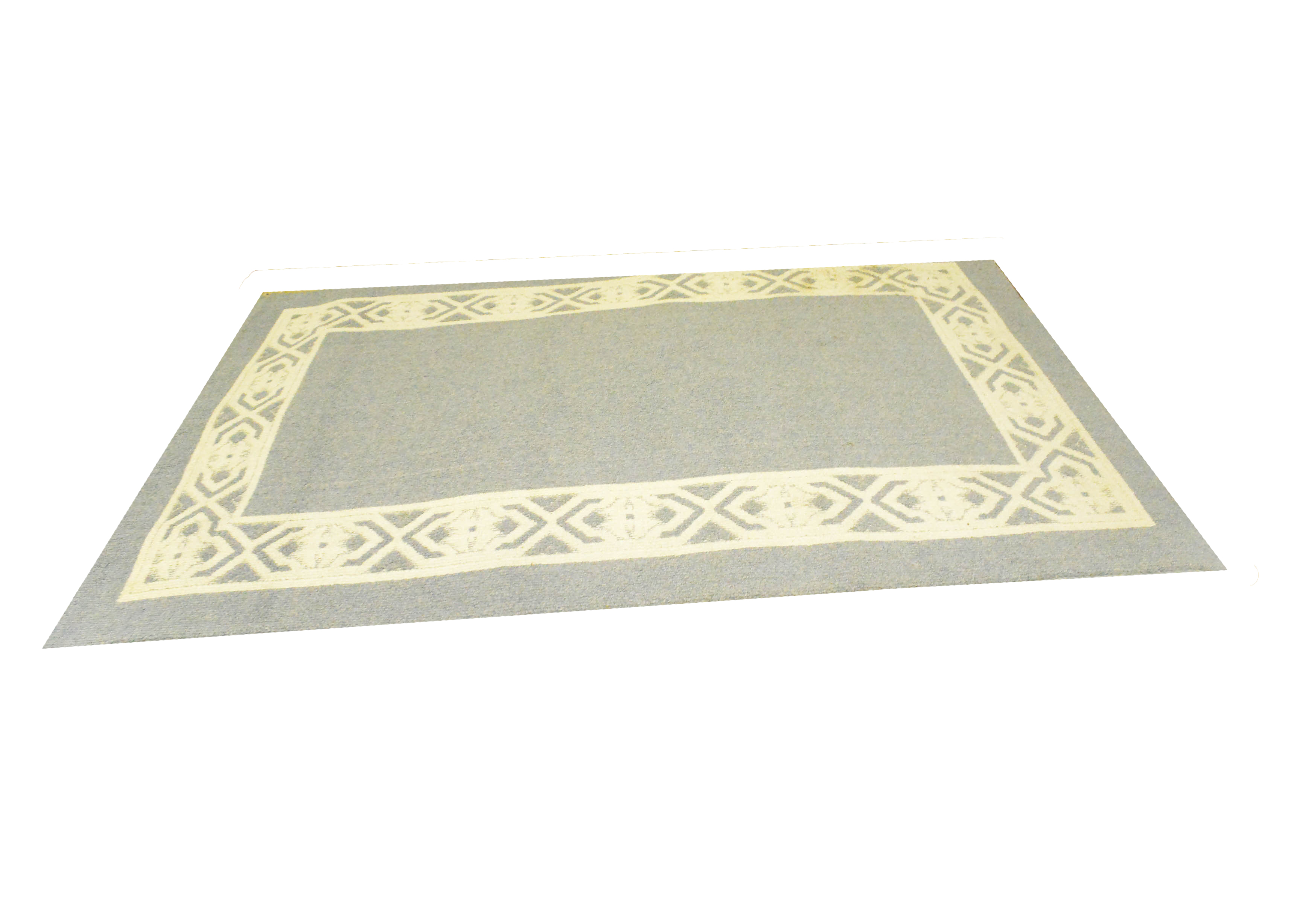 Grey and Ivory Two Tone Area Rug | EBTH