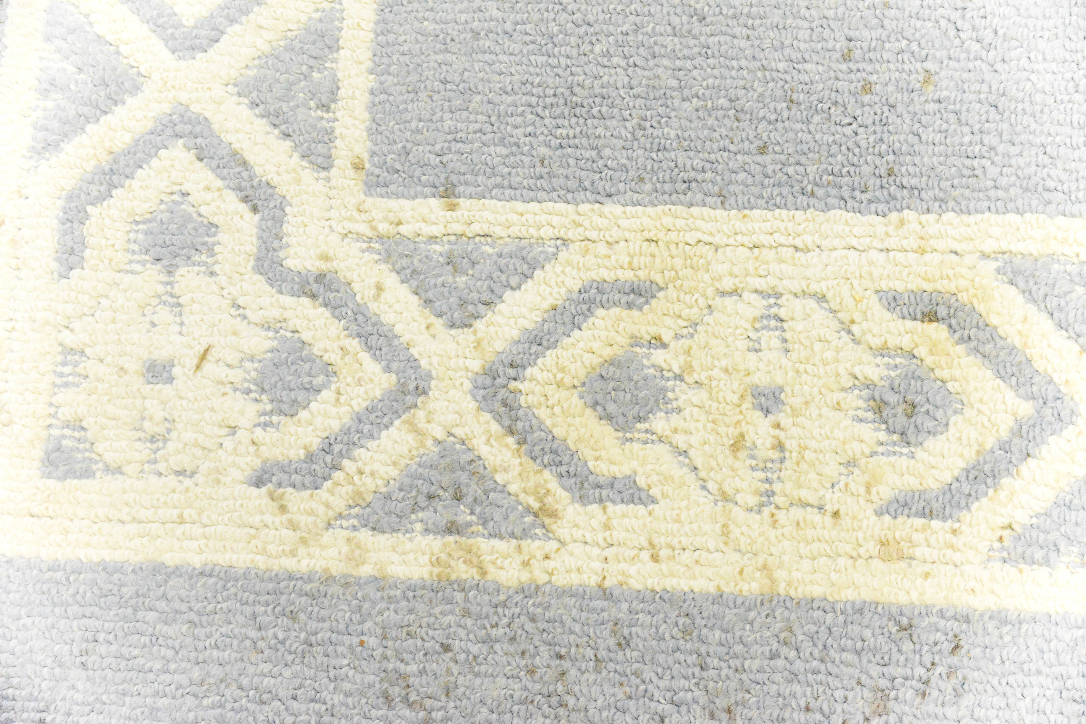 Grey and Ivory Two Tone Area Rug | EBTH