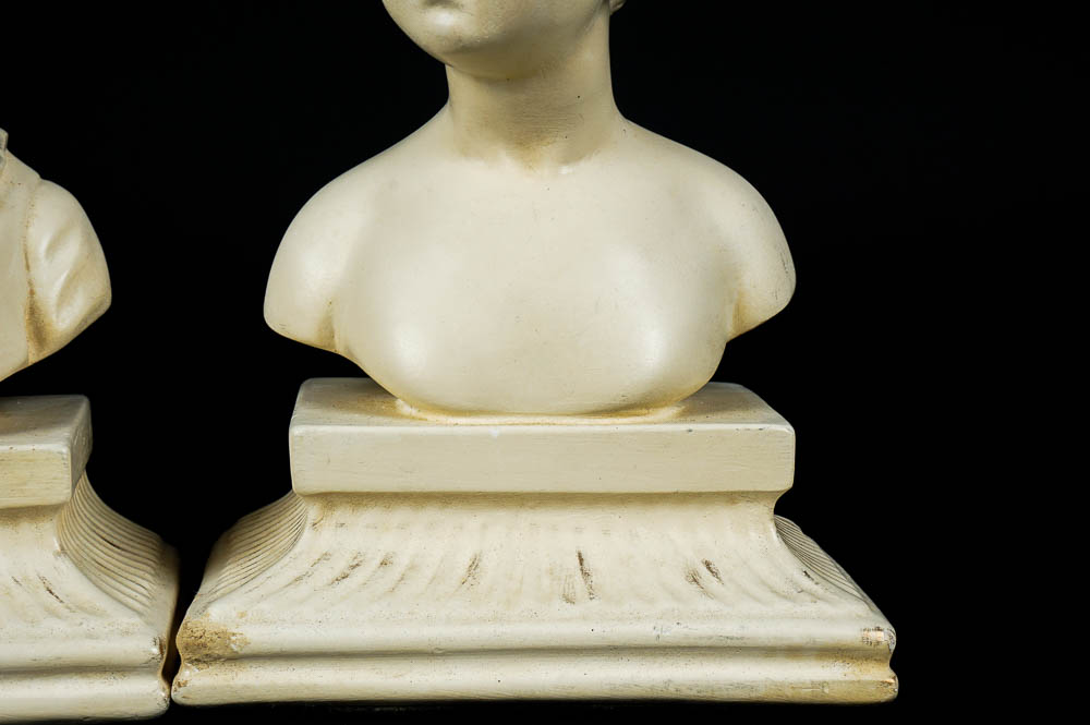 Boy and Girl Bust Bookends | EBTH
