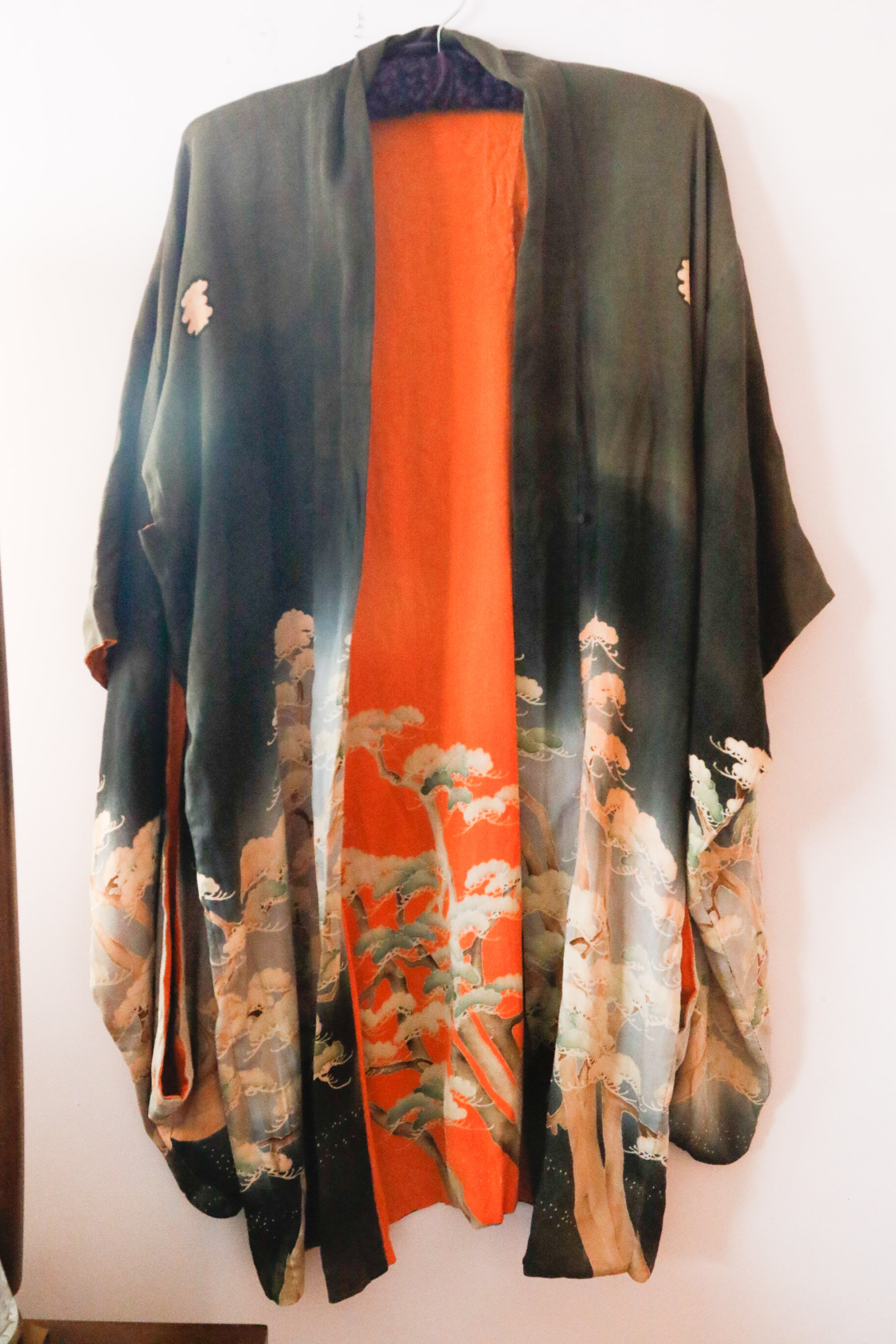 Vintage Japanese Happi Coat with Women's Wool and Suede Outerwear | EBTH