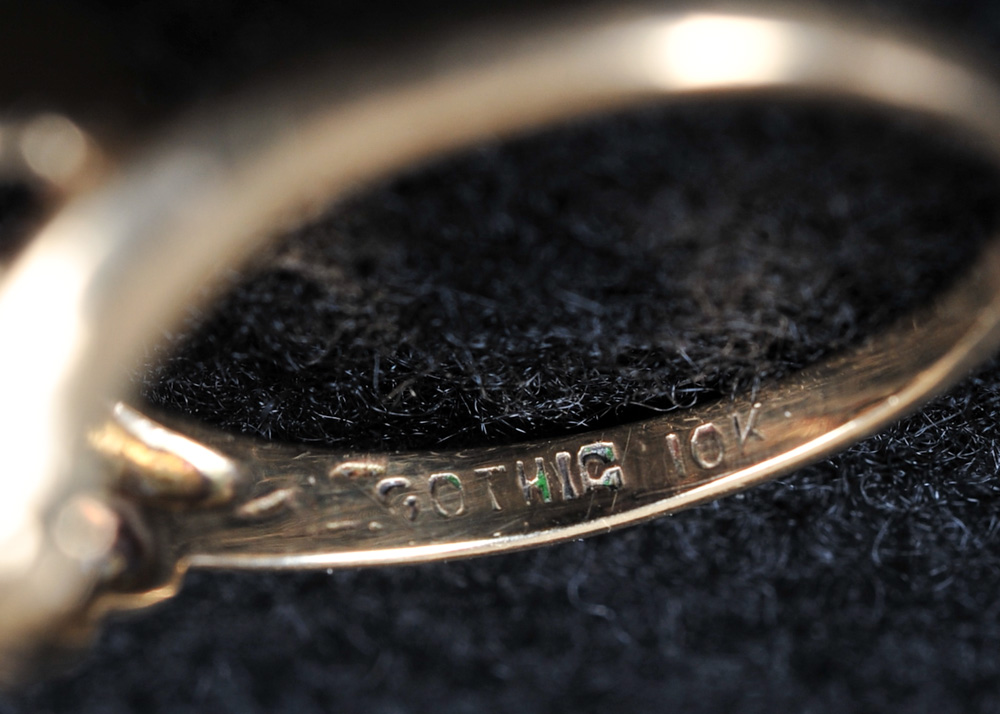 10K Gold Rainbow Girls Ring | EBTH