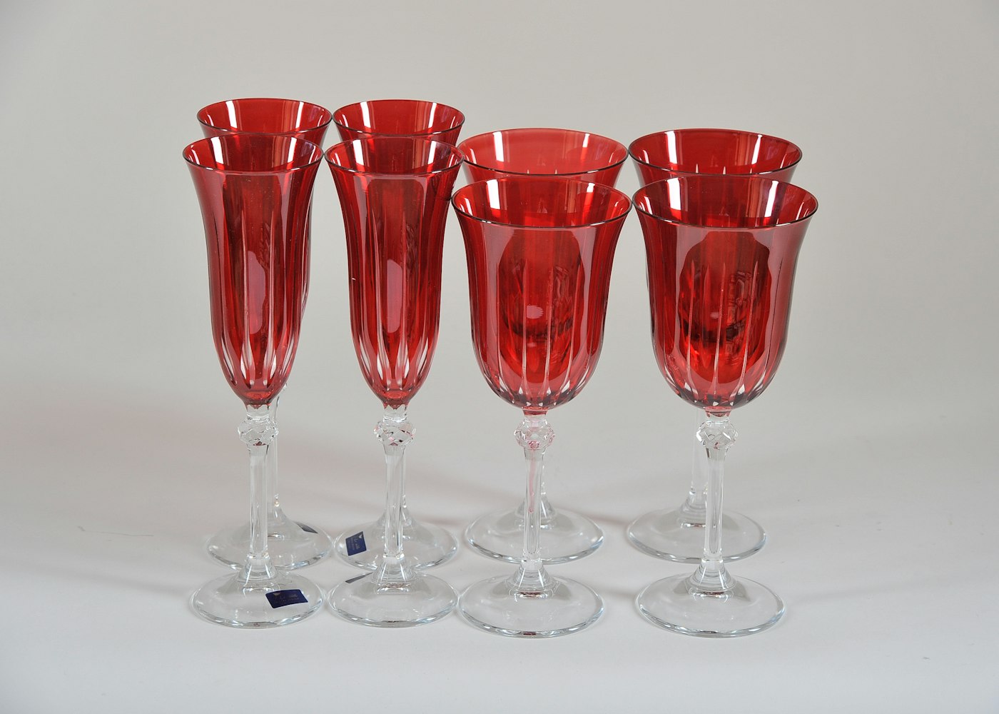 Collection Of Gioielli Da Tavola Ruby Crystal Glasses Ebth