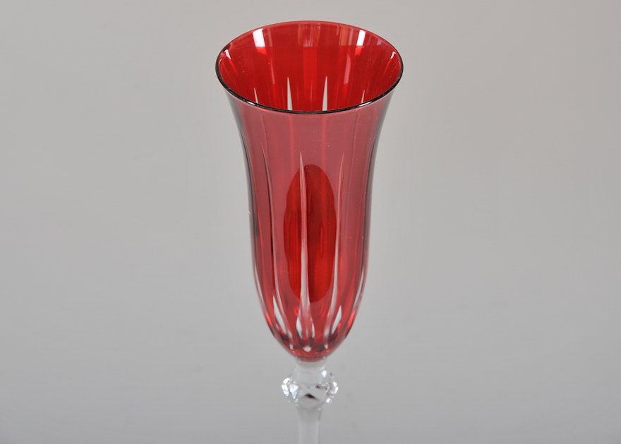 Collection Of Gioielli Da Tavola Ruby Crystal Glasses Ebth