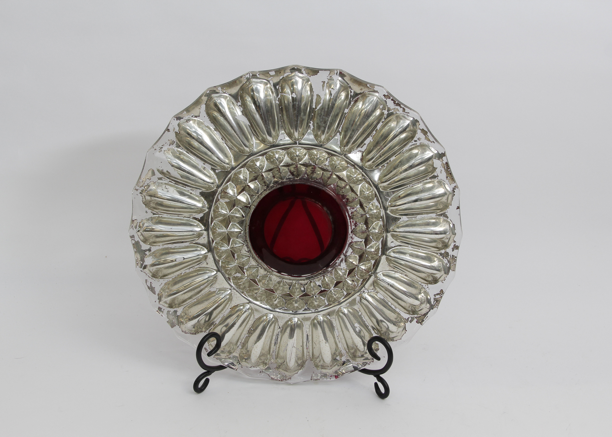 Mercury Glass Plates with Stands | EBTH