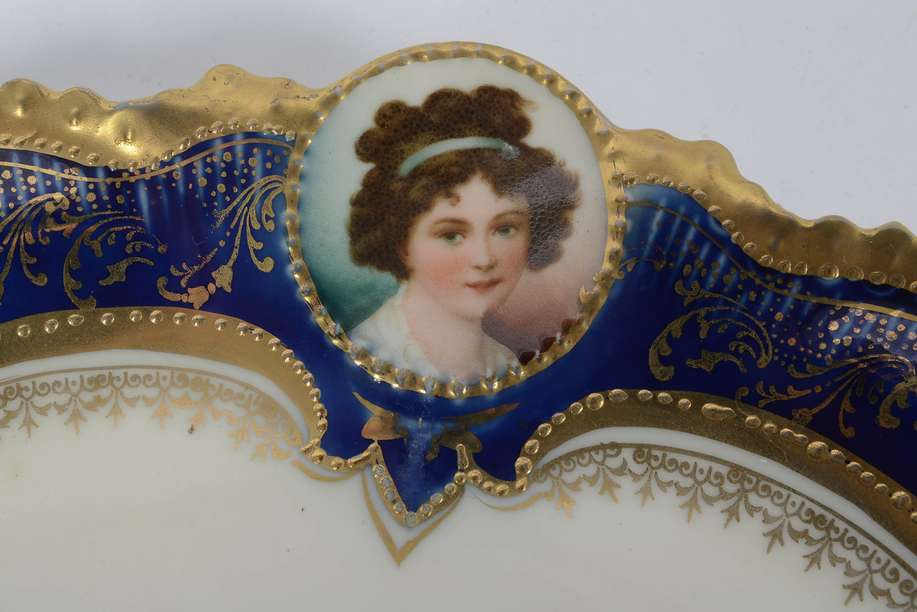 Rare Antique R.S. PRUSSIA. Portrait Porcelain Plate | EBTH