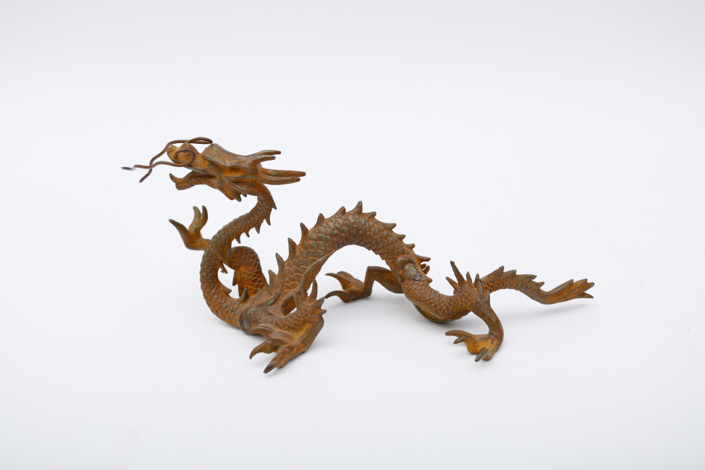 Fine Objet D'Art Dragon in Cast Bronze | EBTH