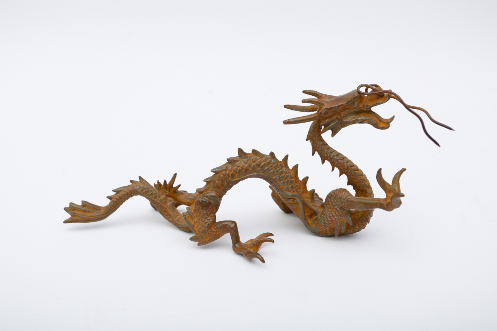 Fine Objet D'Art Dragon in Cast Bronze | EBTH