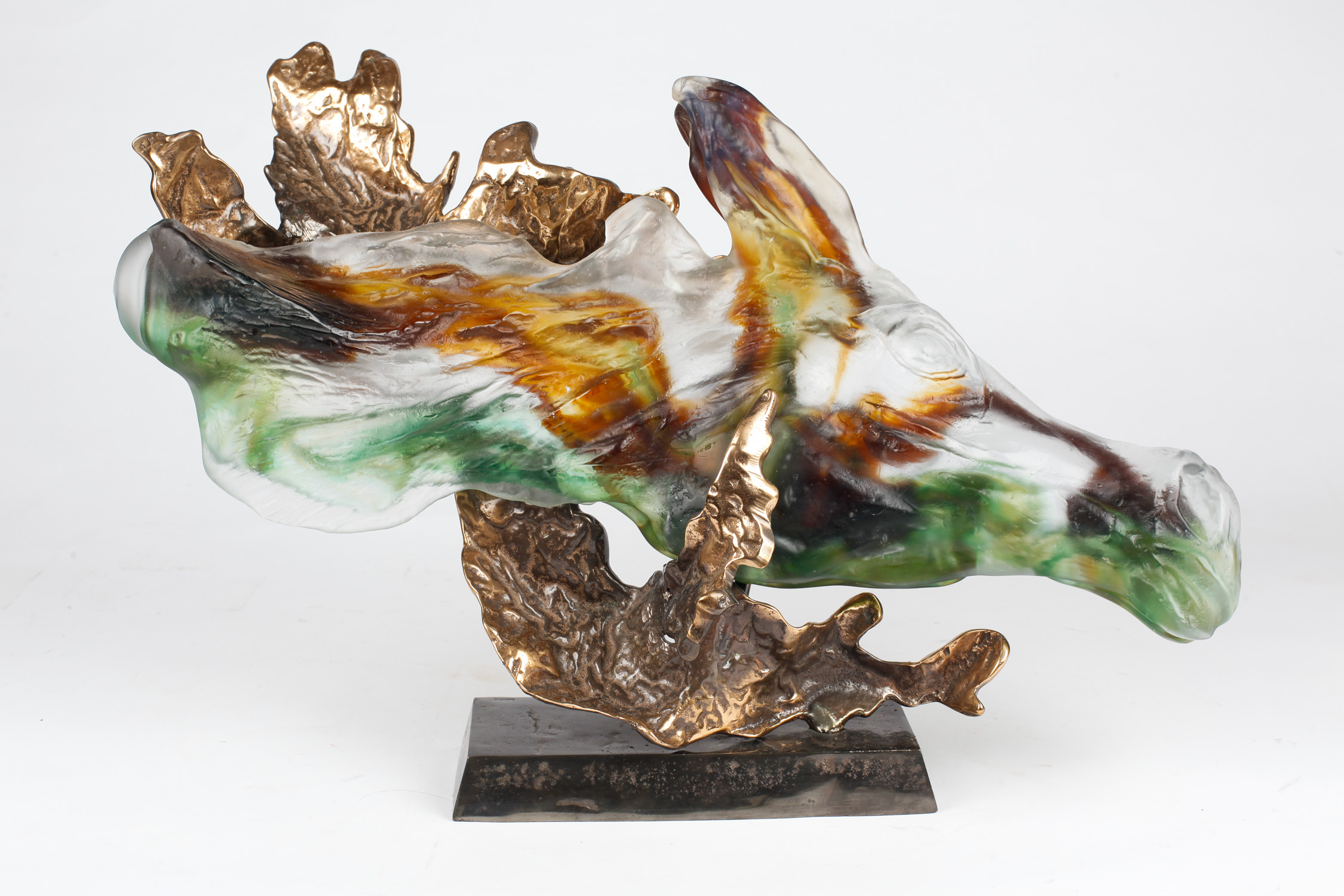 Original Signed Yves Lohe Horse Sculpture | EBTH