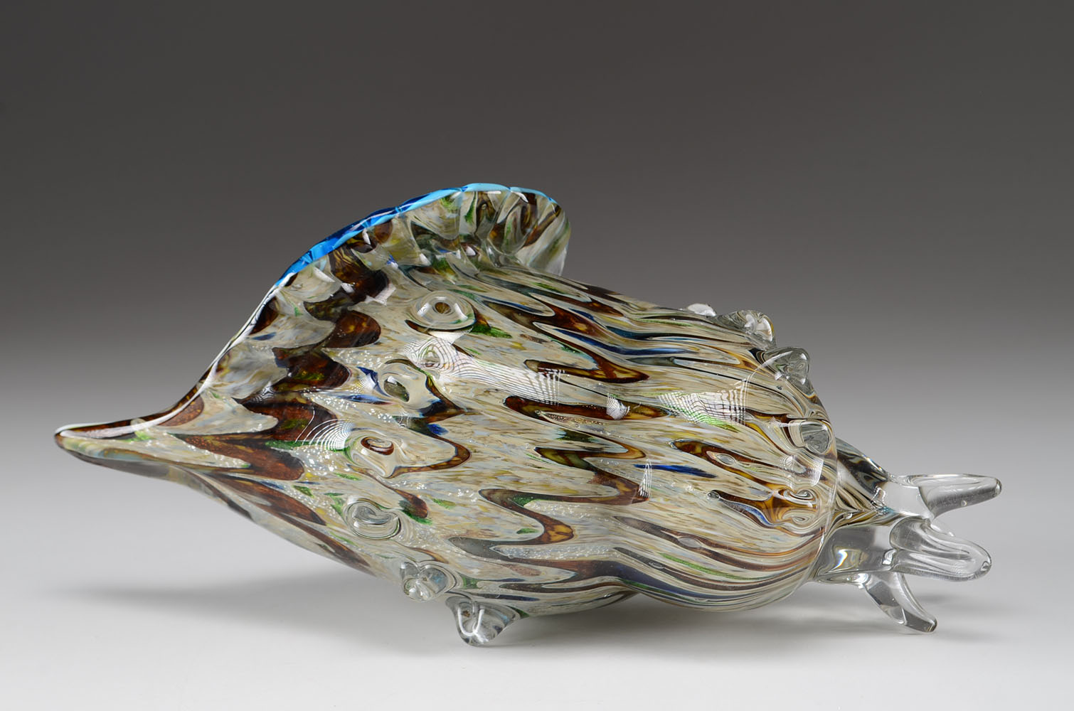 Handblown Murano Art Glass Conch Shell | EBTH