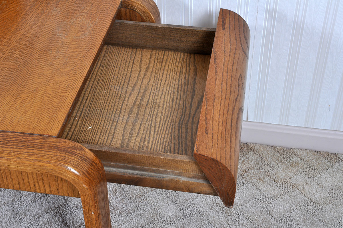 Pair of 80s Traditional Oak Side Tables | EBTH
