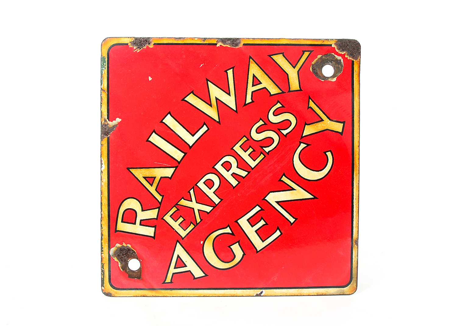 Circa 1917 Small Railway Express Agency Sign | EBTH